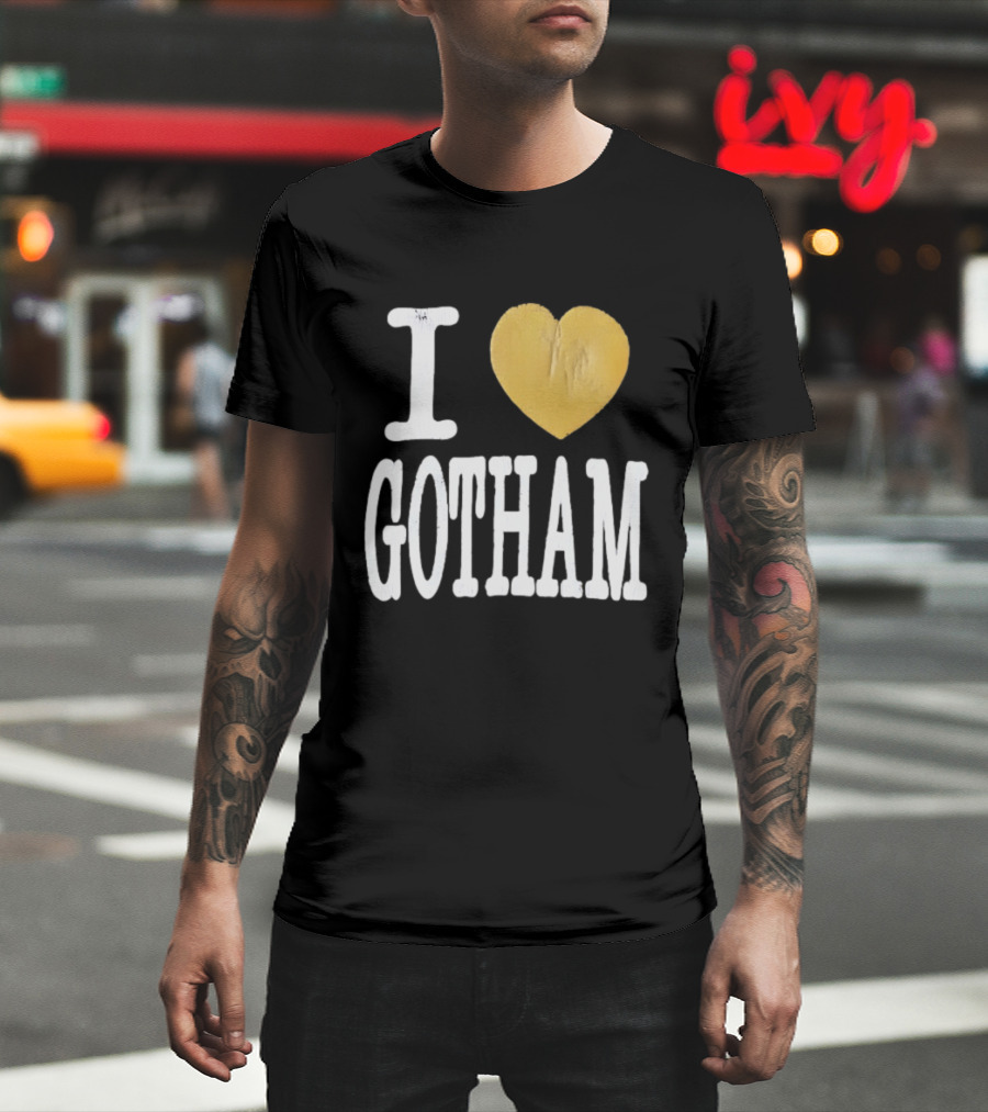 I Heart Gotham Golden Love T-Shirt