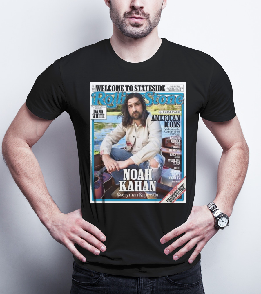 Welcome To Stateside Rolling Stone Noah Kahan Special Issue American Icons Everyman Superstar T-Shirt