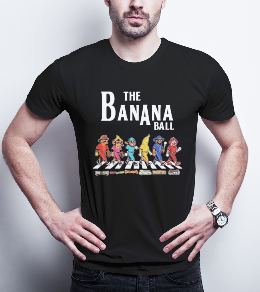 The Banana Ball Freestylers Party Animals Hooligans Bananas Tailgaters Clowns T-Shirt