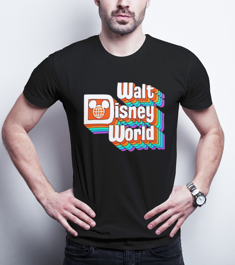 Walt Disney World Retro Rainbow Mickey Ears T-Shirt