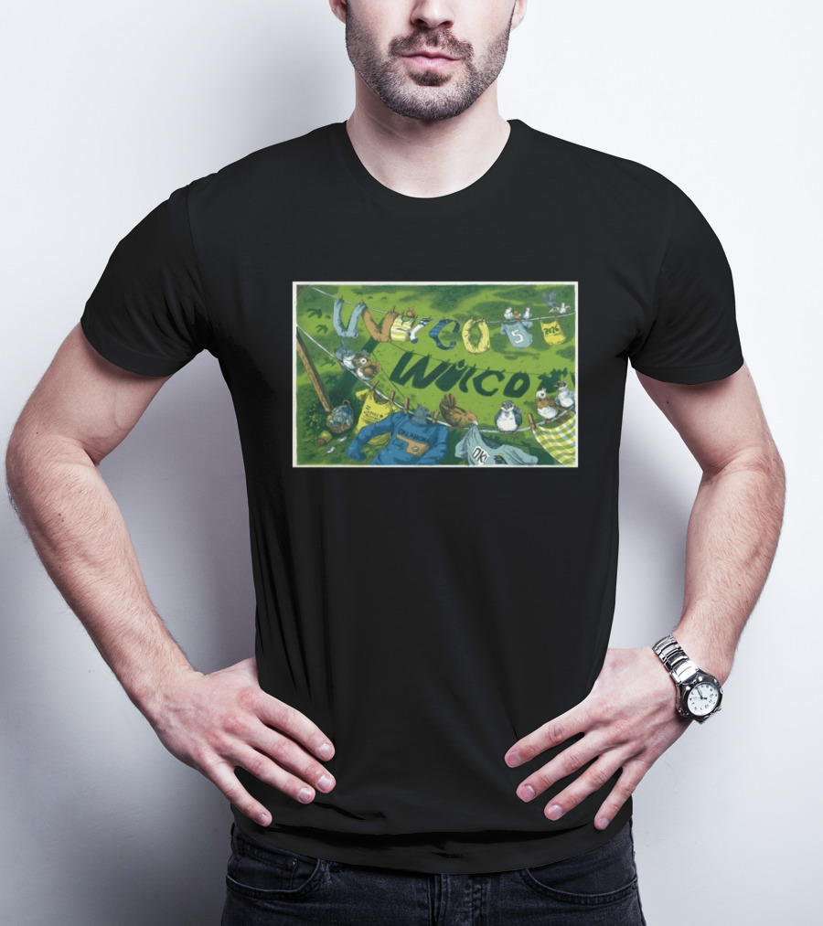 Wilco Oklahoma City OK 5 5 2026 Tour Birds And Clothesline T-Shirt