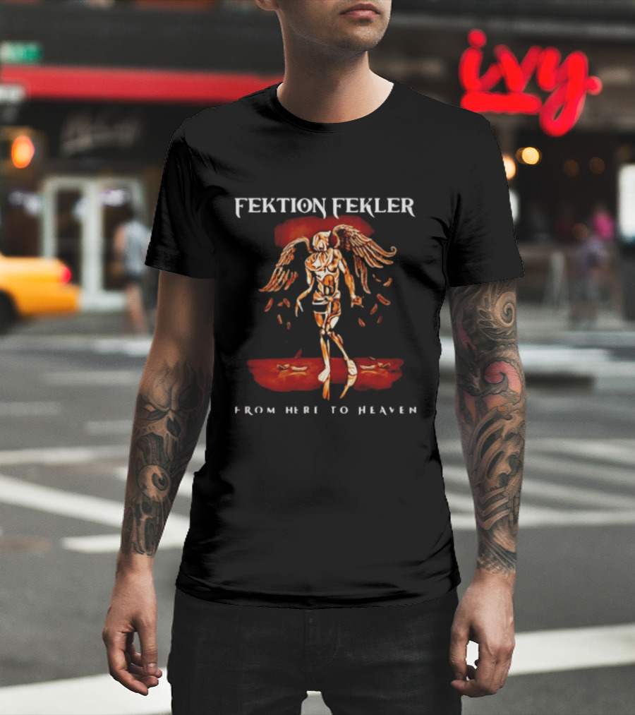 Fektion Fekler From Here To Heaven Angelic Figure With Wings T-Shirt