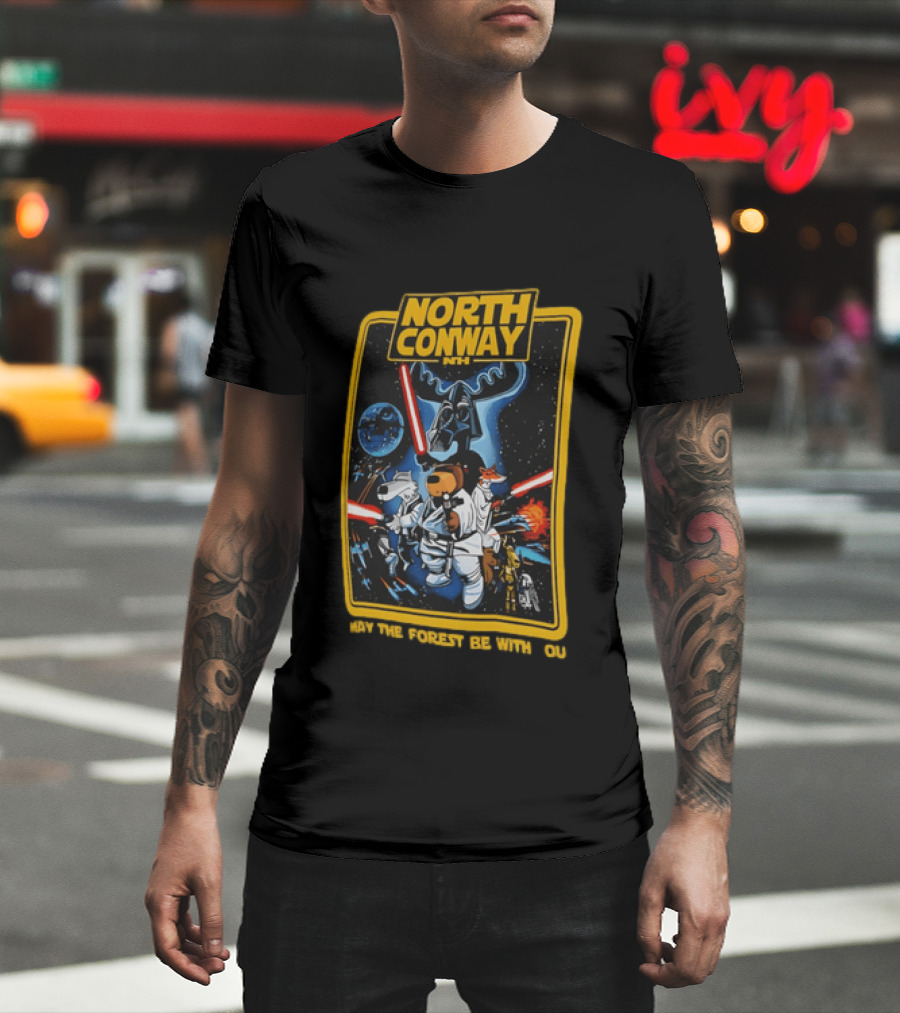 North Conway NH May The Forest Be With You Star Wars T-Shirt