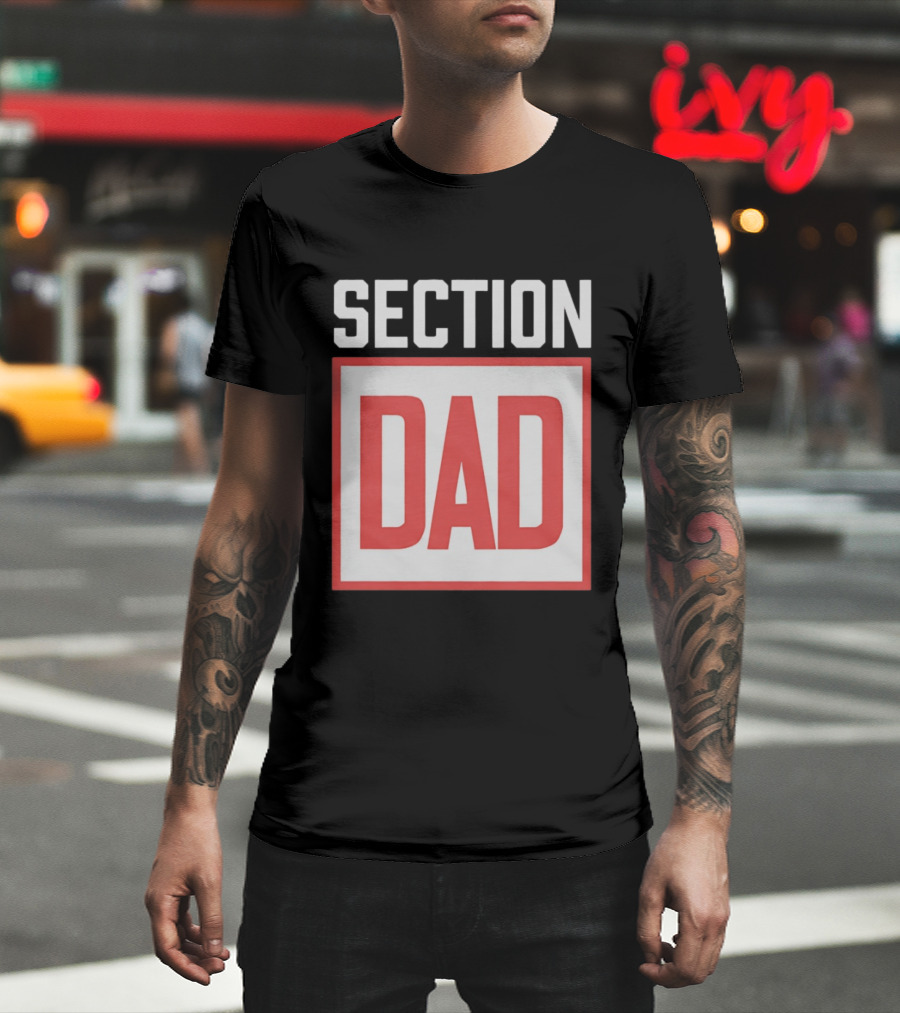 Section Dad Vintage Bold Text Block T-Shirt