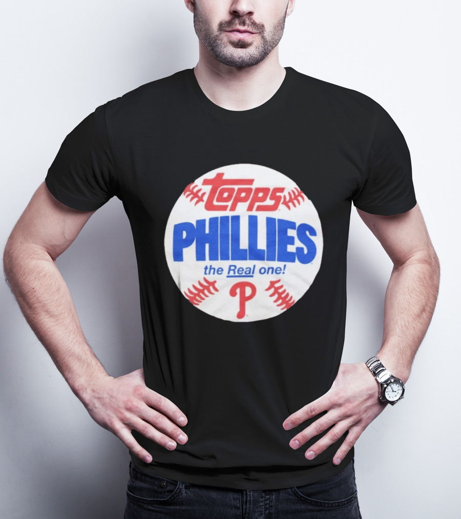 Topps Phillies The Real One Baseball T-Shirt