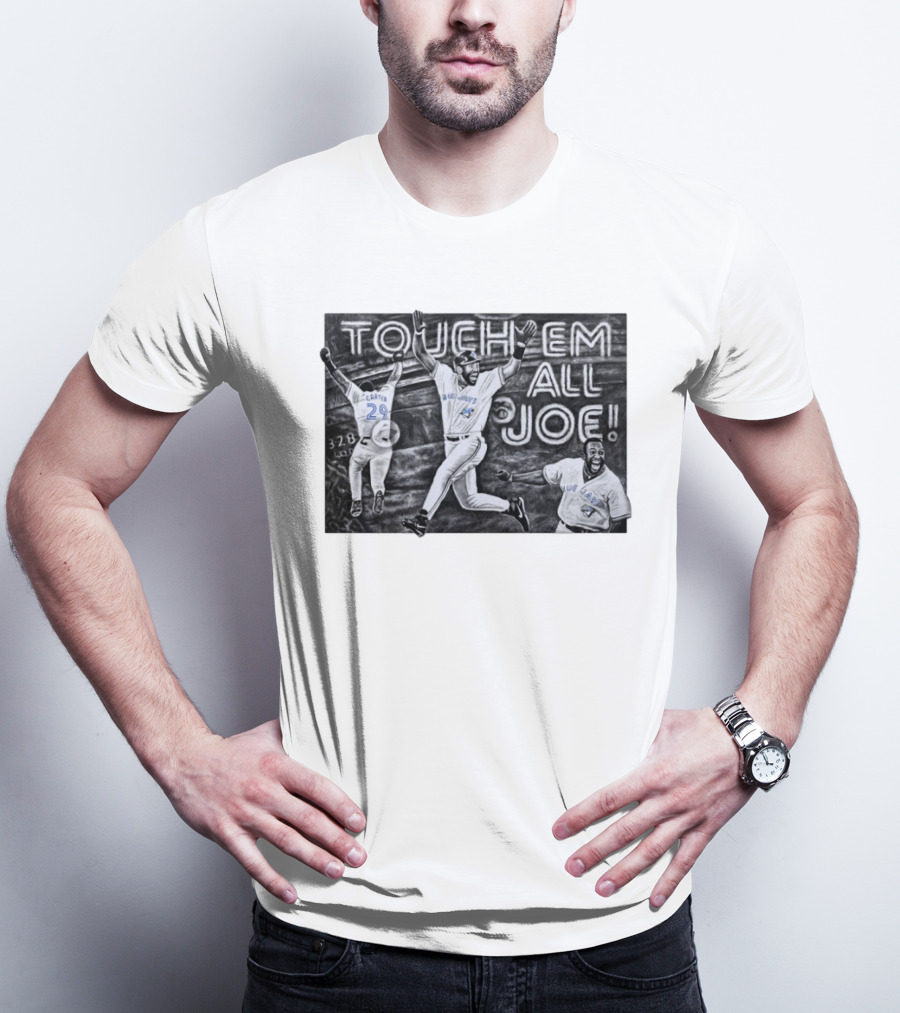 Toronto Blue Jays Joe Carter Touch Em All 29 Baseball 328 Ft T-Shirt