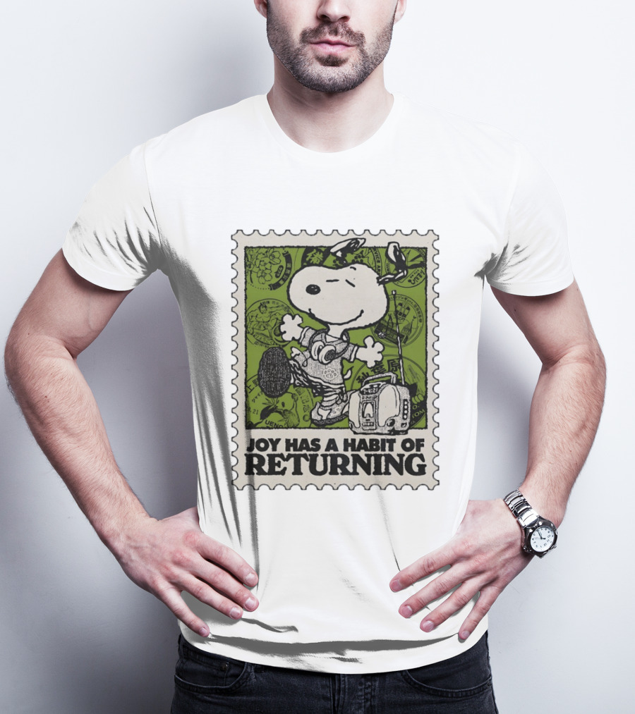 Snoopy Headphones Streetwear Joy Has A Habit Of Returning T-Shirt