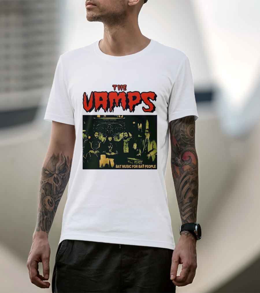 The Vamps What We Do In The Shadows Bat Music For Bat People Candles Group Image T-Shirt