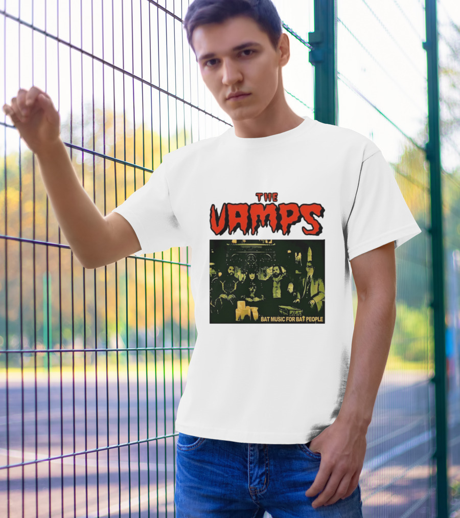 The Vamps What We Do In The Shadows Bat Music For Bat People Candles Group Image T-Shirt