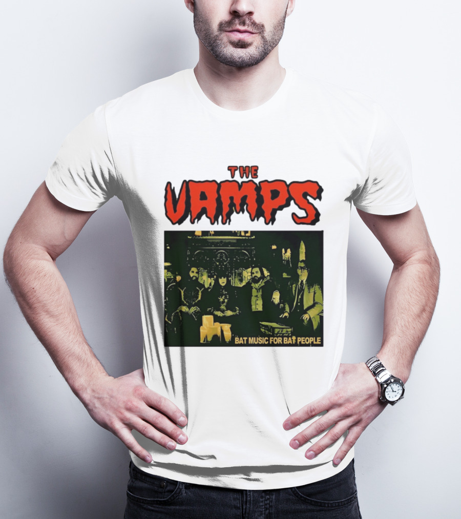 The Vamps What We Do In The Shadows Bat Music For Bat People Candles Group Image T-Shirt