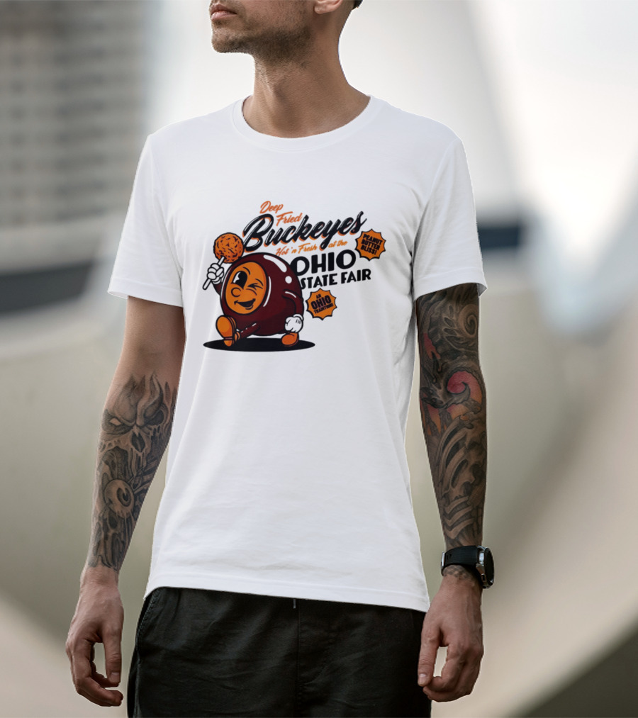 Ohio State Fair Deep Fried Buckeyes Hot'n Fresh Peanut Butter Bliss T-Shirt
