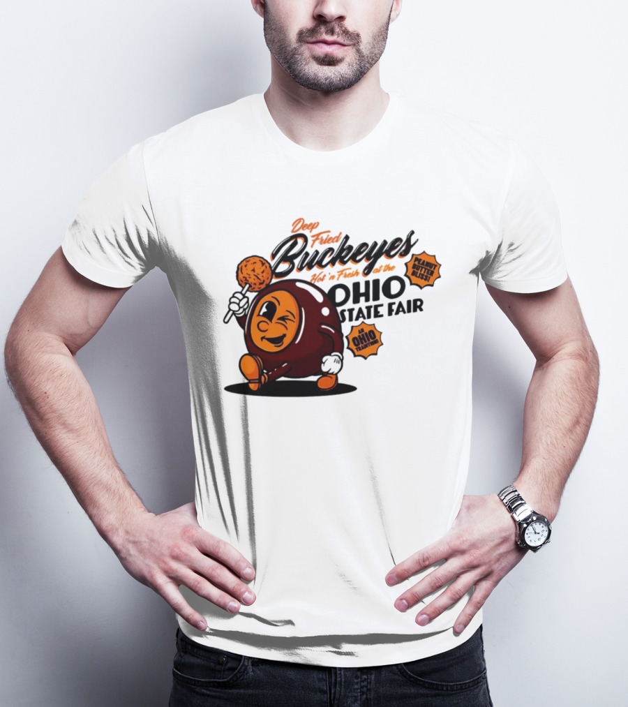 Ohio State Fair Deep Fried Buckeyes Hot'n Fresh Peanut Butter Bliss T-Shirt