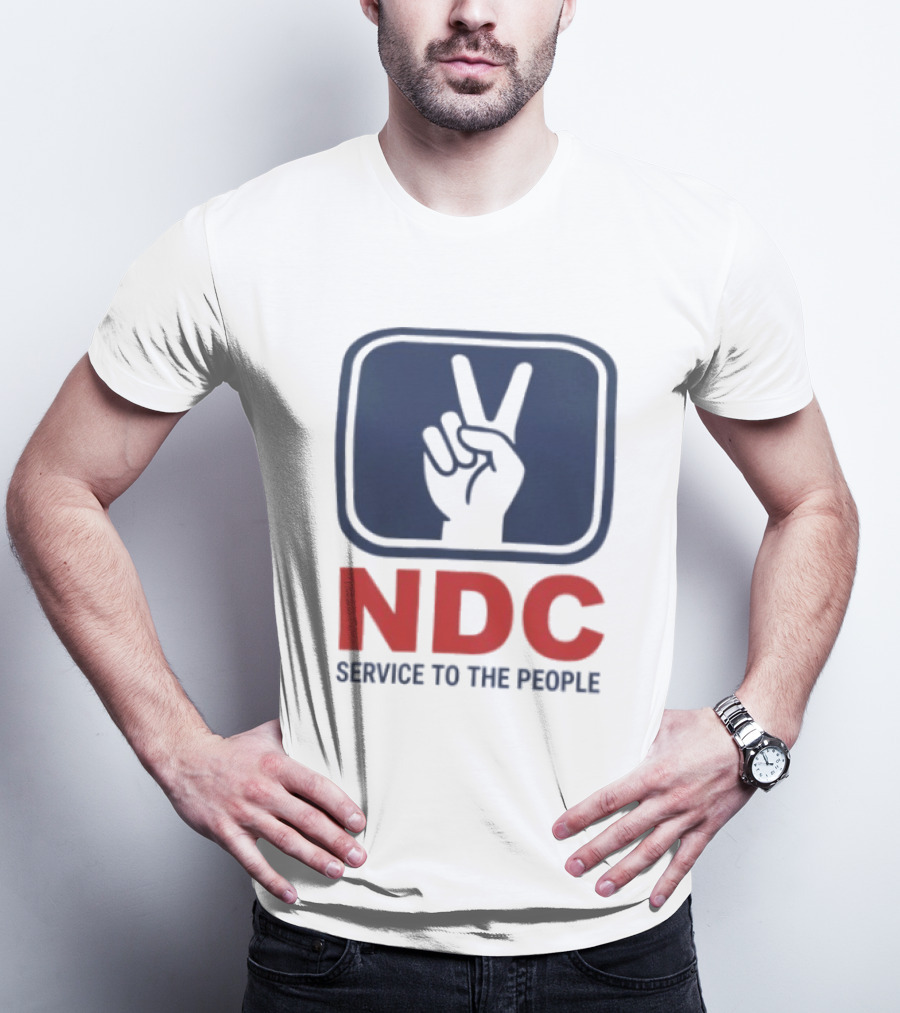 NDC Service To The People Peace Hand T-Shirt