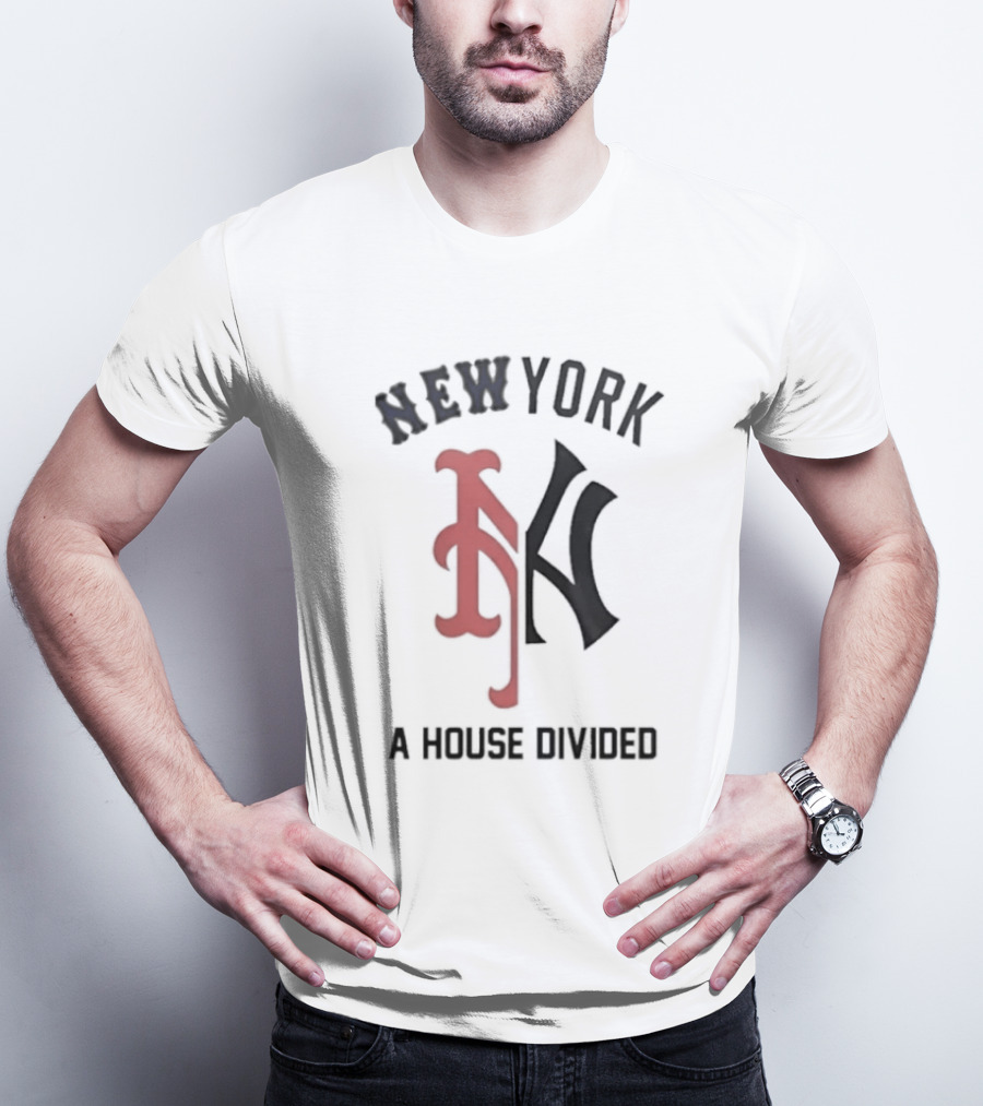 New York Yankees X Mets A House Divided The Subway Series T-Shirt