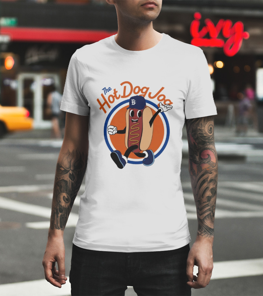 Brooklyn Cyclones The Hot Dog Jog Baseball T-Shirt