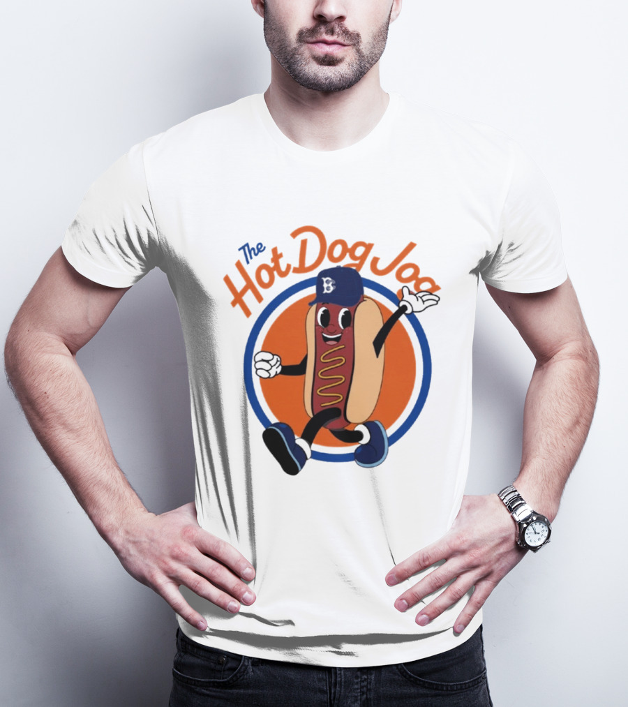 Brooklyn Cyclones The Hot Dog Jog Baseball T-Shirt