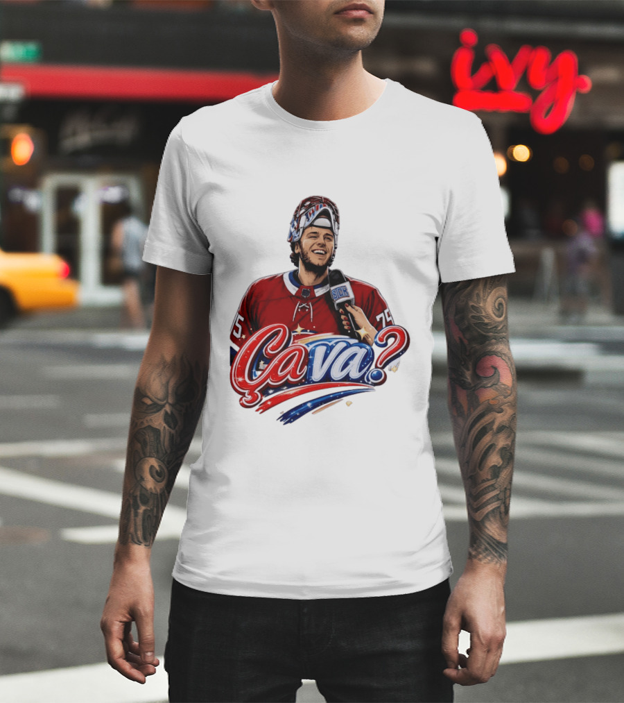Ca Va Jakub Dobes Montreal Canadiens Interview NHL 75 Hockey Jersey T-Shirt
