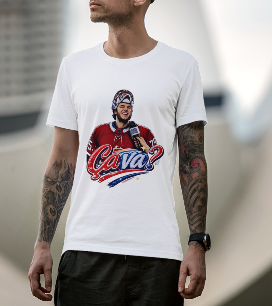 Ca Va Jakub Dobes Montreal Canadiens Interview NHL 75 Hockey Jersey T-Shirt