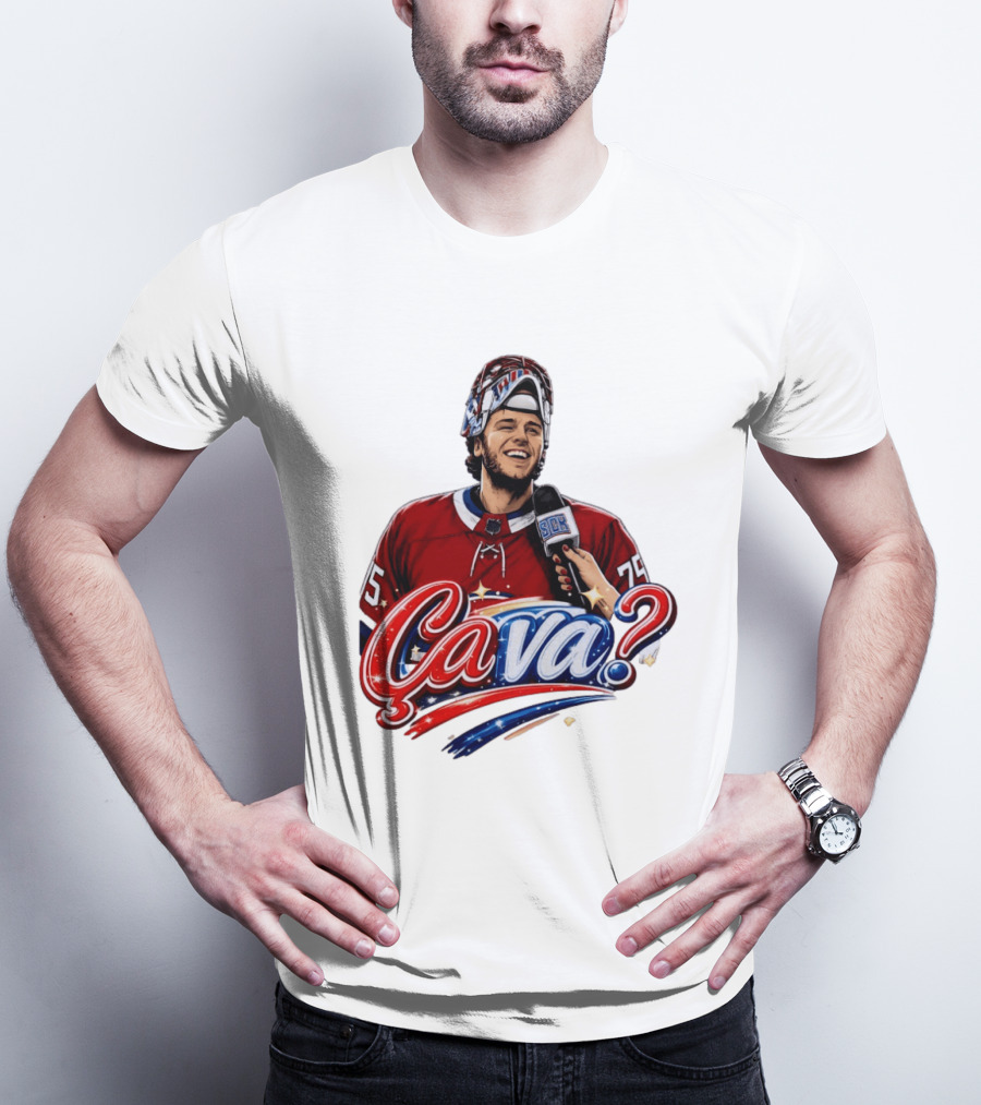 Ca Va Jakub Dobes Montreal Canadiens Interview NHL 75 Hockey Jersey T-Shirt