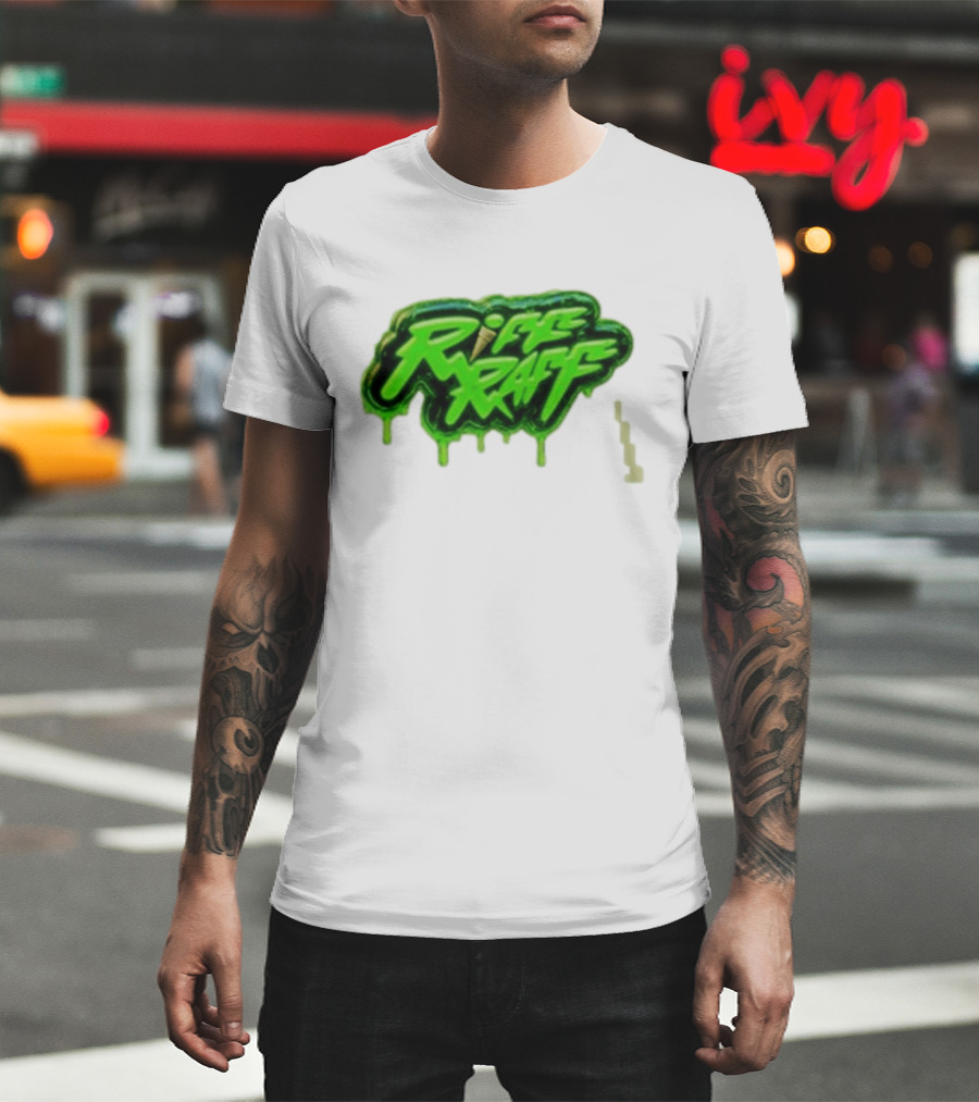Riff Raff Neon Green Drip T-Shirt