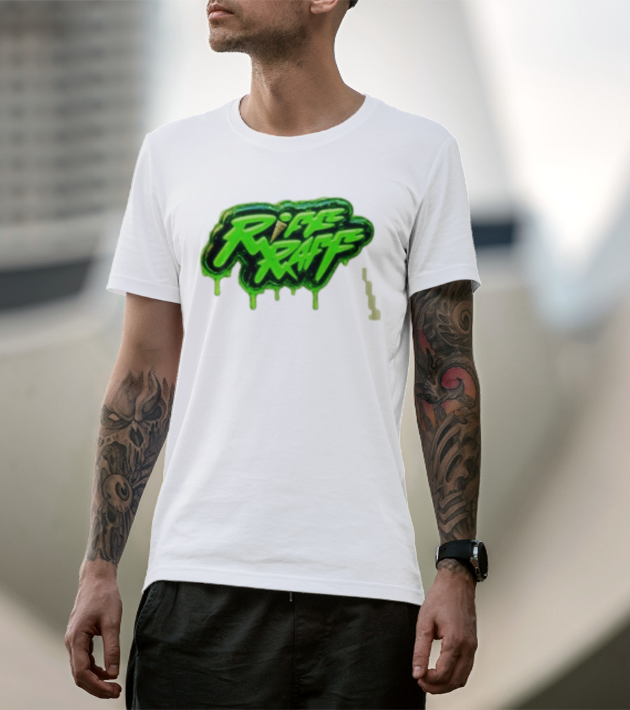 Riff Raff Neon Green Drip T-Shirt