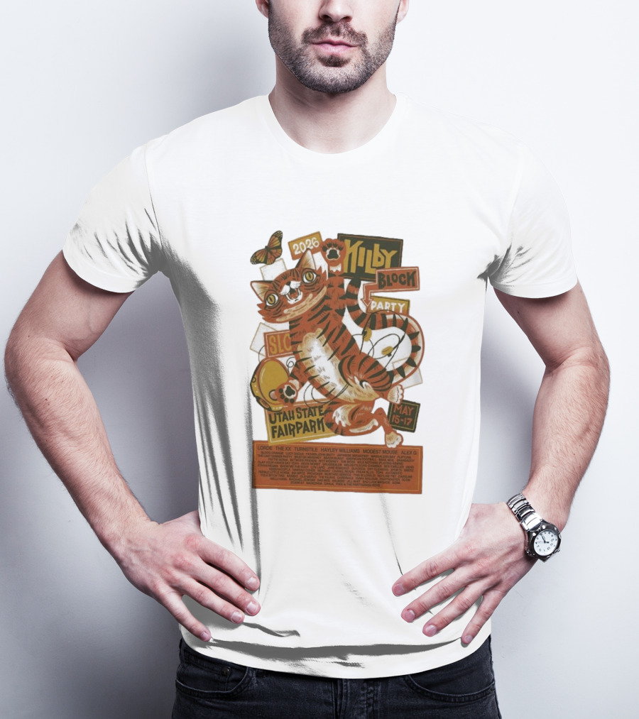 Kilby Block Party 2026 Utah State Fairpark May 15 17 Featuring Lorde Hayley Williams Modest Mouse And More T-Shirt