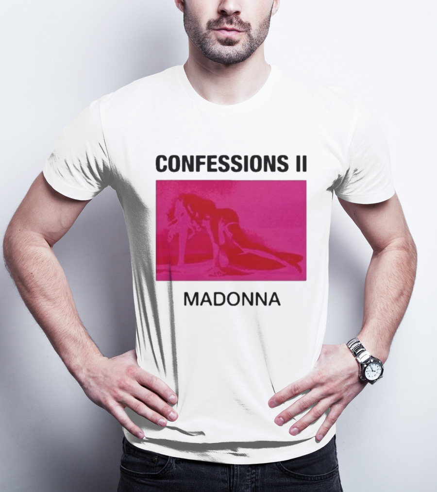 Madonna Confessions II Neon Pink Crawling Pose T-Shirt