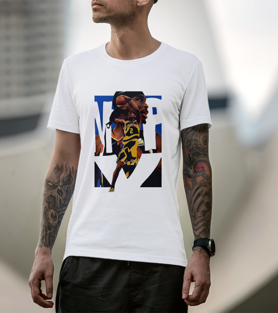 Shai Gilgeous Alexander 2 MVP Oklahoma City Thunder NBA Player Action T-Shirt