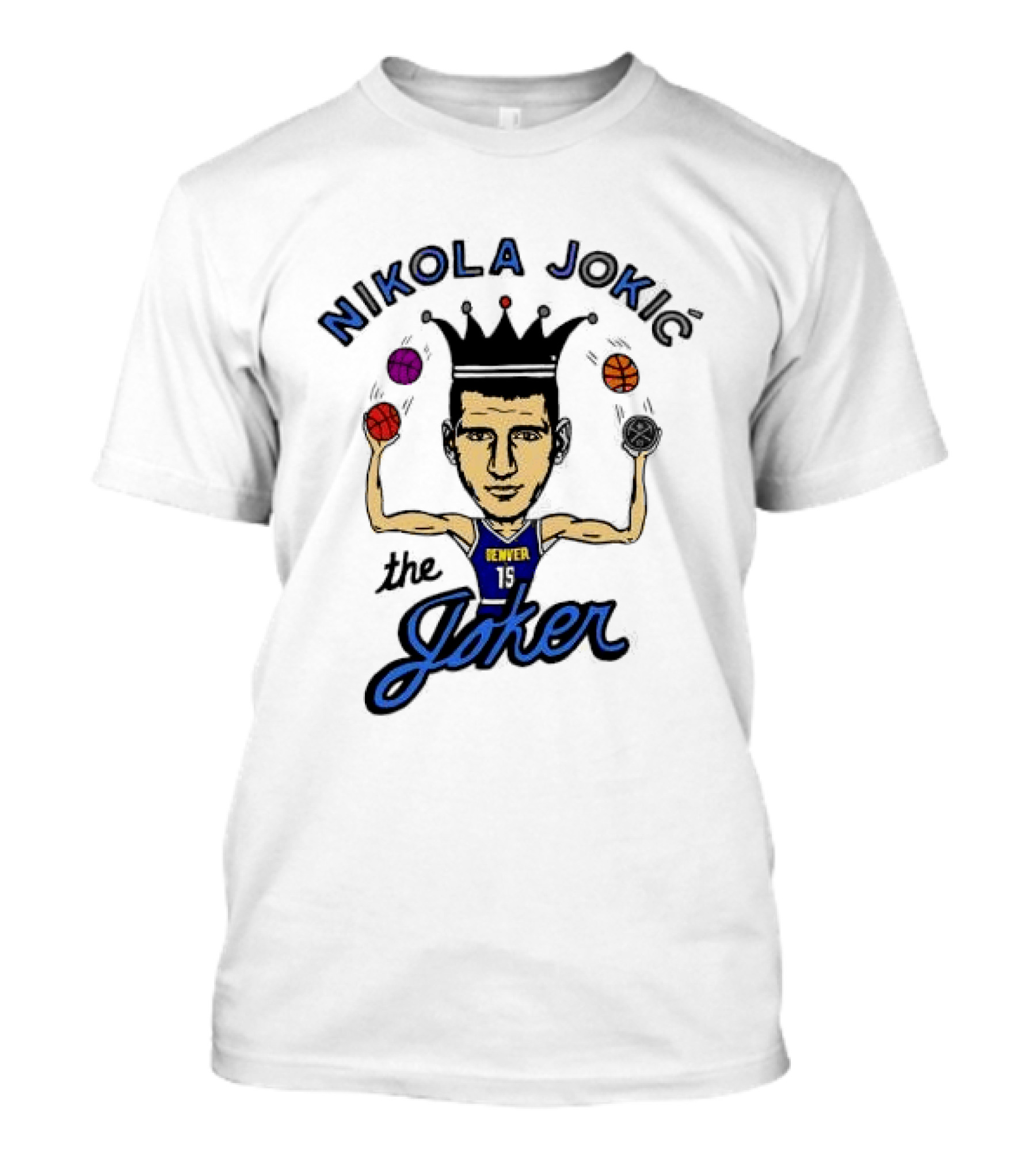 Nikola Jokić The Joker Denver Nuggets NBA Basketball T-Shirt