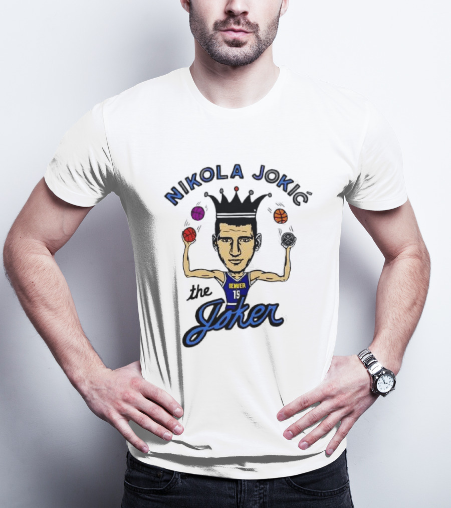 Nikola Jokić The Joker Denver Nuggets NBA Basketball T-Shirt