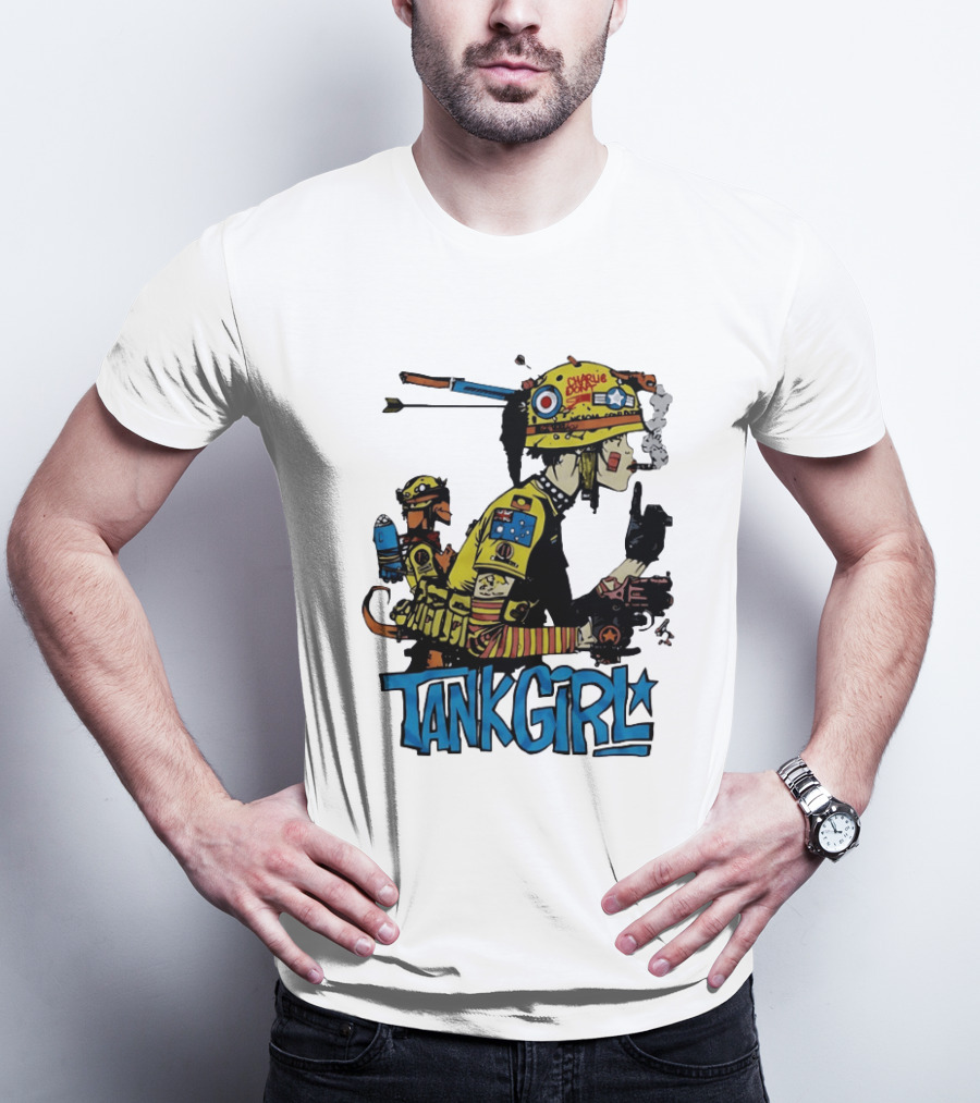 Tank Girl Comic Punk Rock Charlie Don't Surf T-Shirt