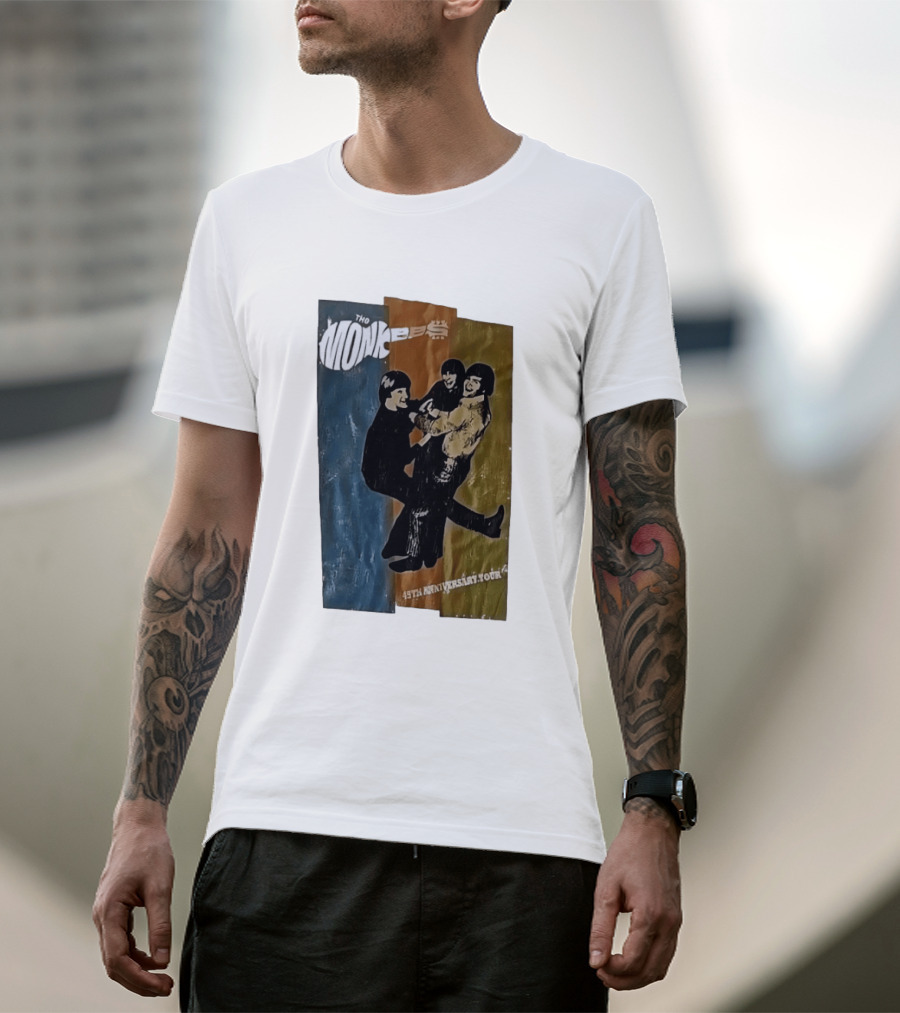 The Monkees 45th Anniversary Tour Vintage Band Celebration T-Shirt