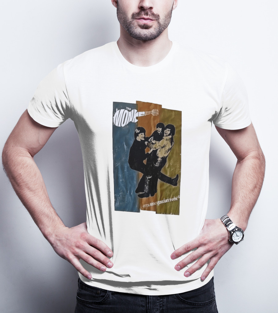 The Monkees 45th Anniversary Tour Vintage Band Celebration T-Shirt