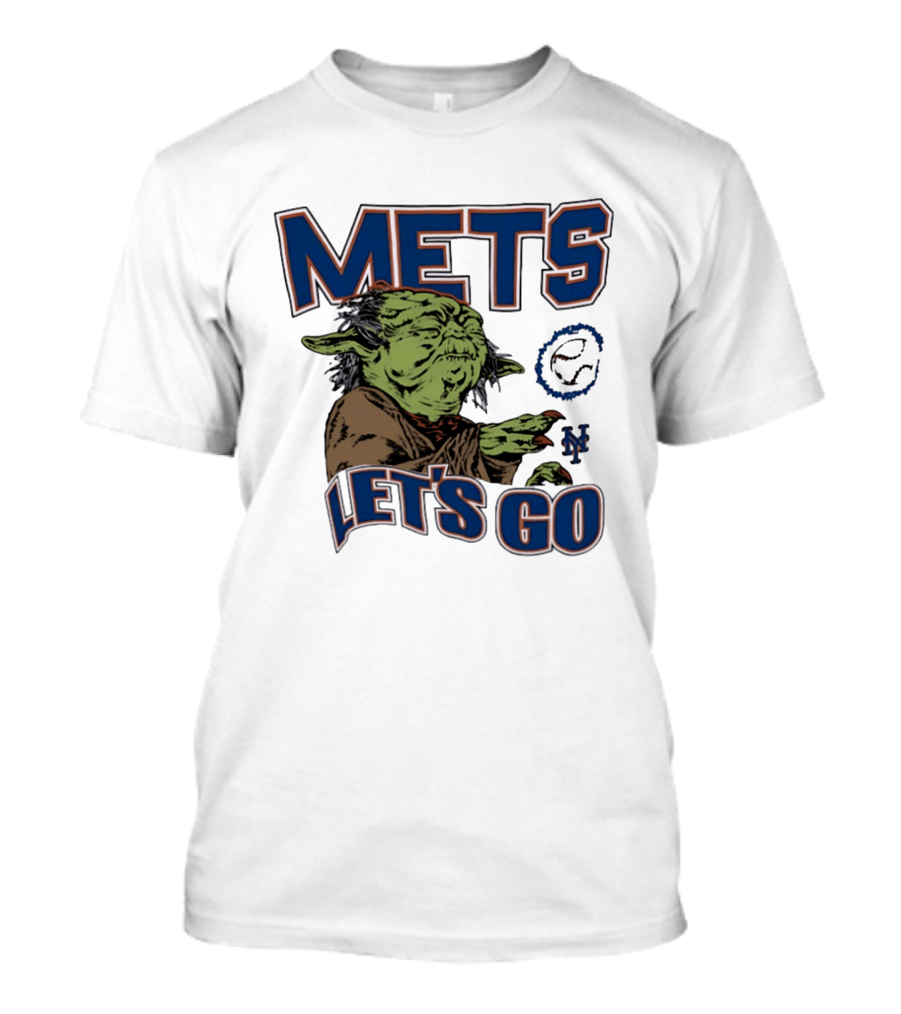 Mets Let's Go Yoda New Yorks Mets T-Shirt