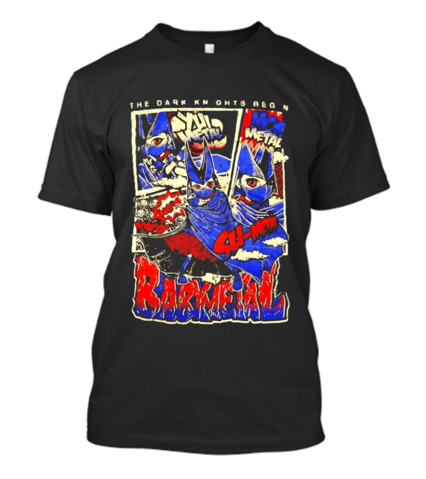 Babymetal The Dark Knights Begin Wow Metal Manga Style Comic T-Shirt