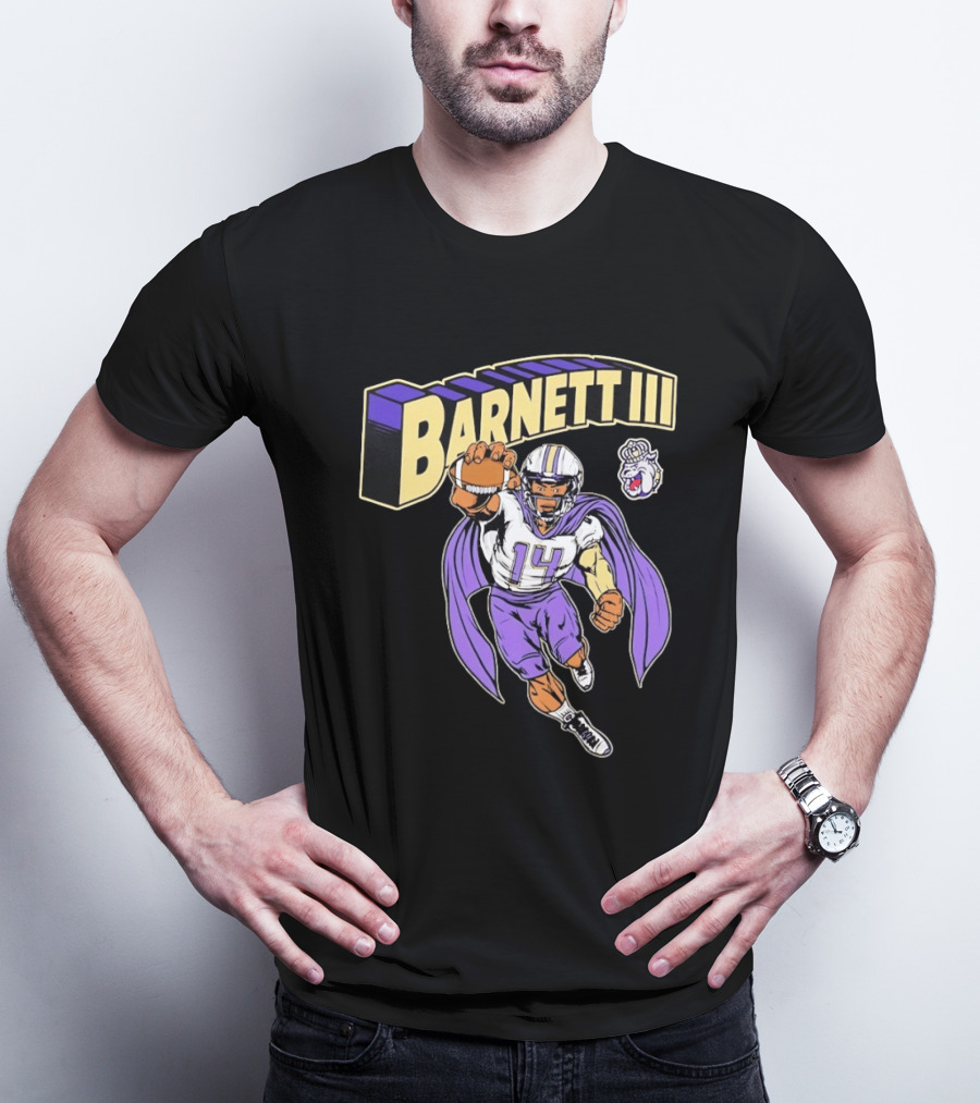 Barnett III James Madison Dukes Football Player T-Shirt
