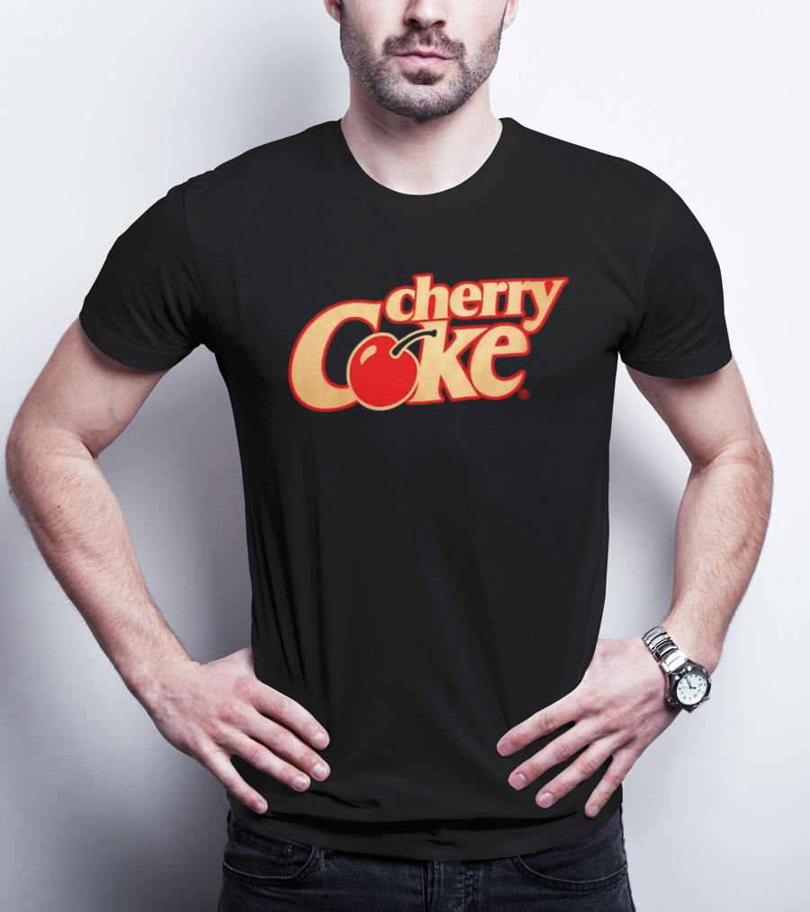 Cherry Coke Retro Logo With Red Cherry T-Shirt