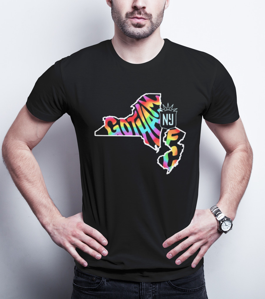 Gotham FC Pride Groovy New York New Jersey T-Shirt