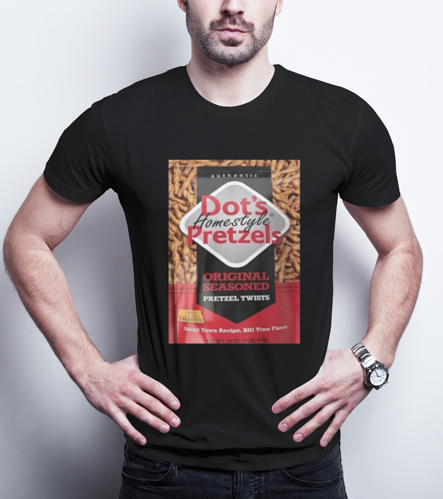 Dot's Homestyle Pretzels Original Seasoned Snack Twist Authentic North Dakota Flavor T-Shirt