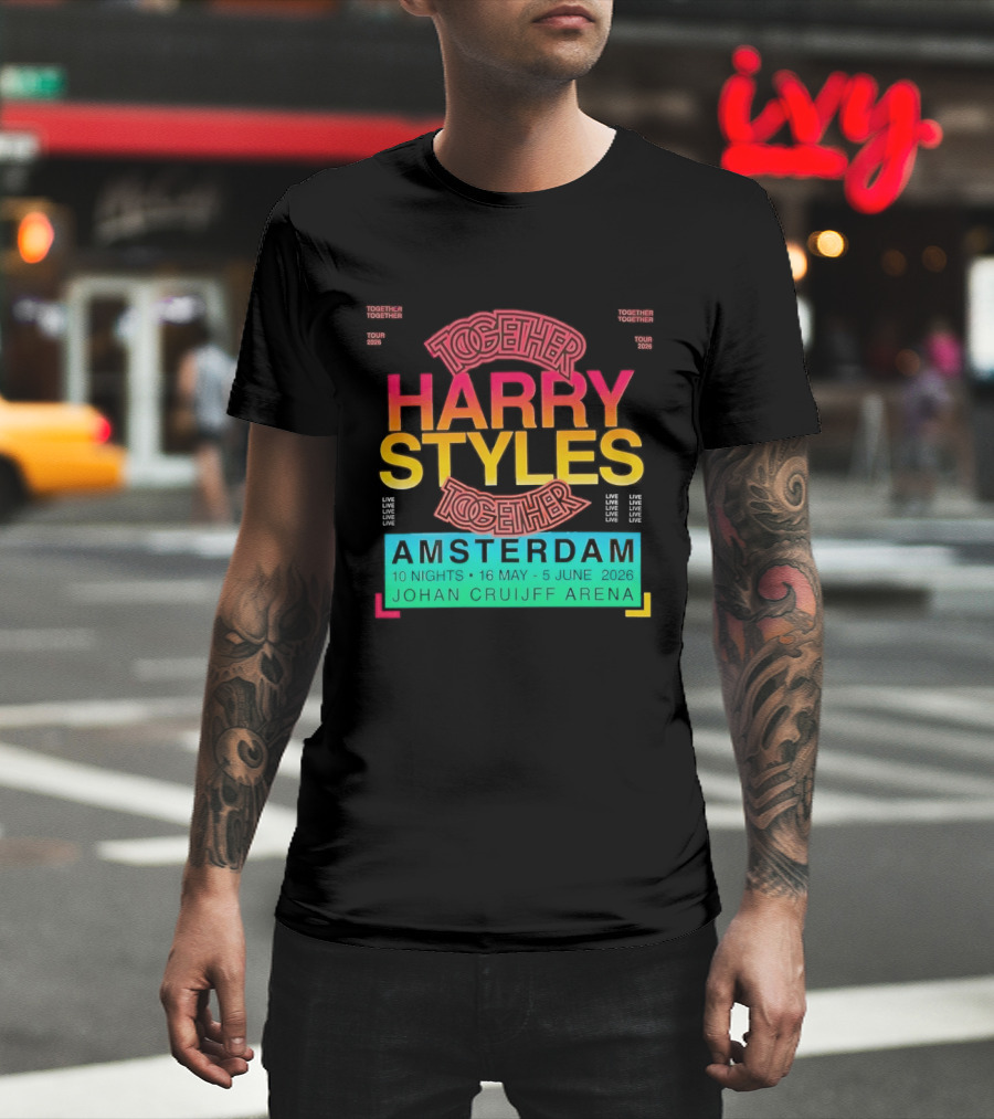 Harry Styles Together Tour 2026 Amsterdam Johan Cruijff Arena T-Shirt