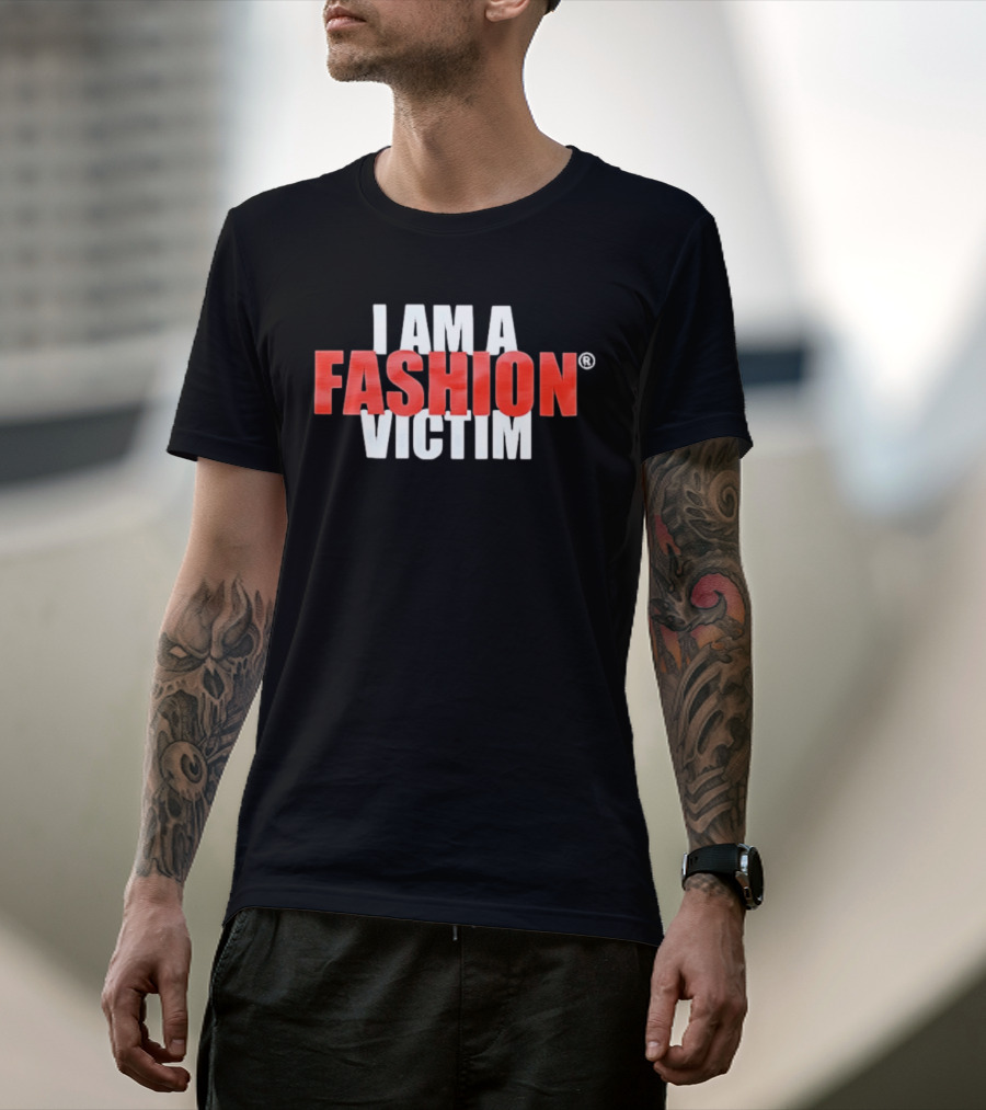 I Am A Fashion Victim Bold Red T-Shirt