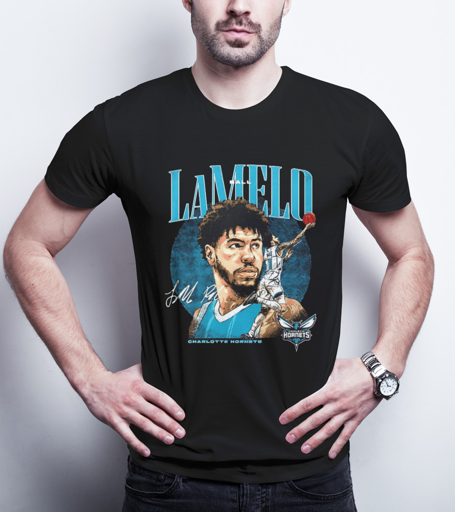 LaMelo Ball Charlotte Hornets NBA 2026 Player Signature Edition T-Shirt