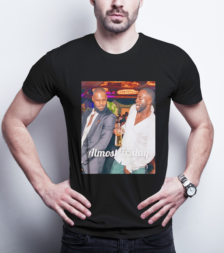 LeBron James Draymond Green Almost Friday Club Scene T-Shirt