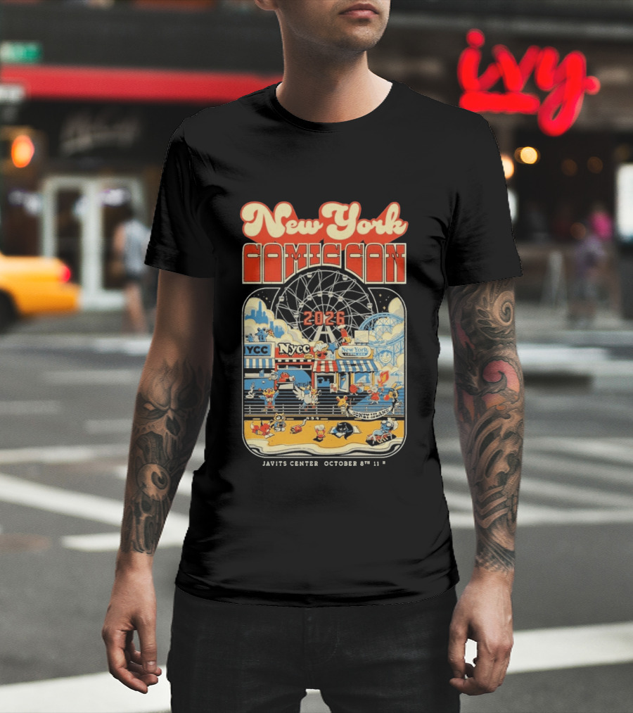 New York Comic Con 2026 Coney Island Javits Center October 8 To 11 T-Shirt