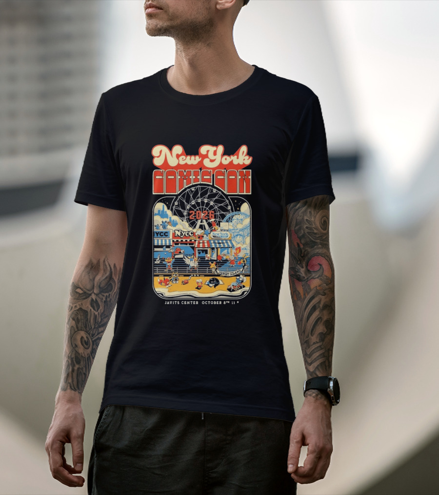 New York Comic Con 2026 Coney Island Javits Center October 8 To 11 T-Shirt