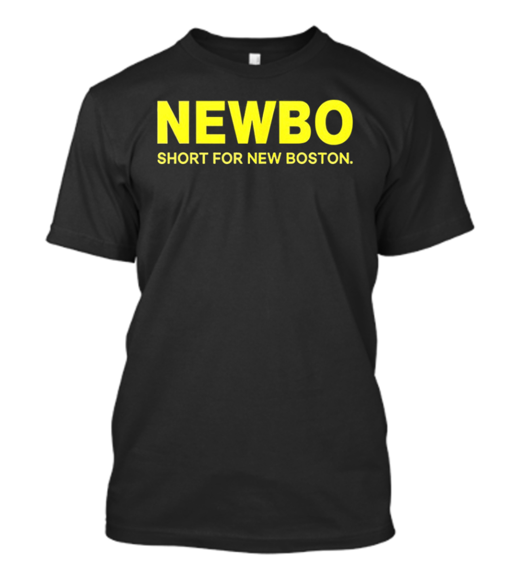 NEWBO Short For New Boston Bold Yellow T-Shirt