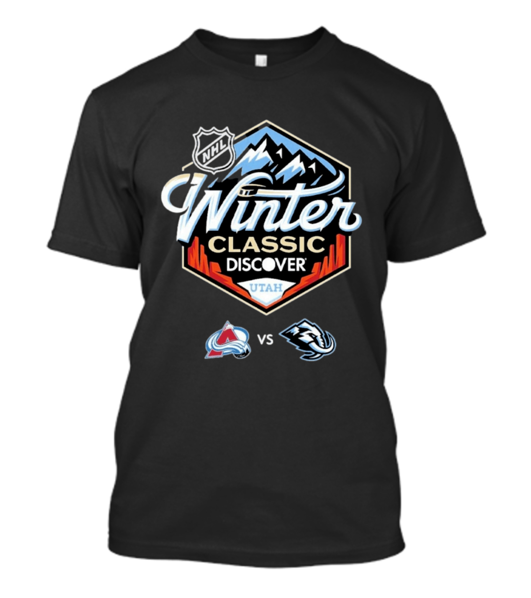 NHL Winter Classic Discover Utah 2027 Colorado Avalanche Vs Utah Mammoth T-Shirt
