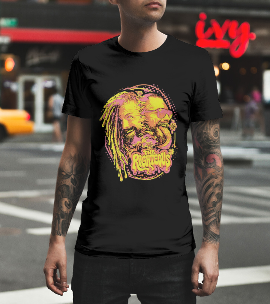 The Righteous Psychedelic Neon Fusion T-Shirt