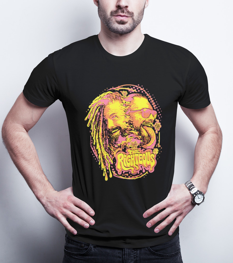 The Righteous Psychedelic Neon Fusion T-Shirt