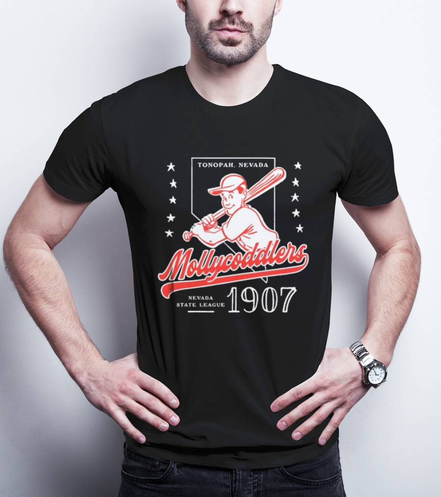 Tonopah Nevada Mollycoddlers Nevada State League 1907 Baseball T-Shirt